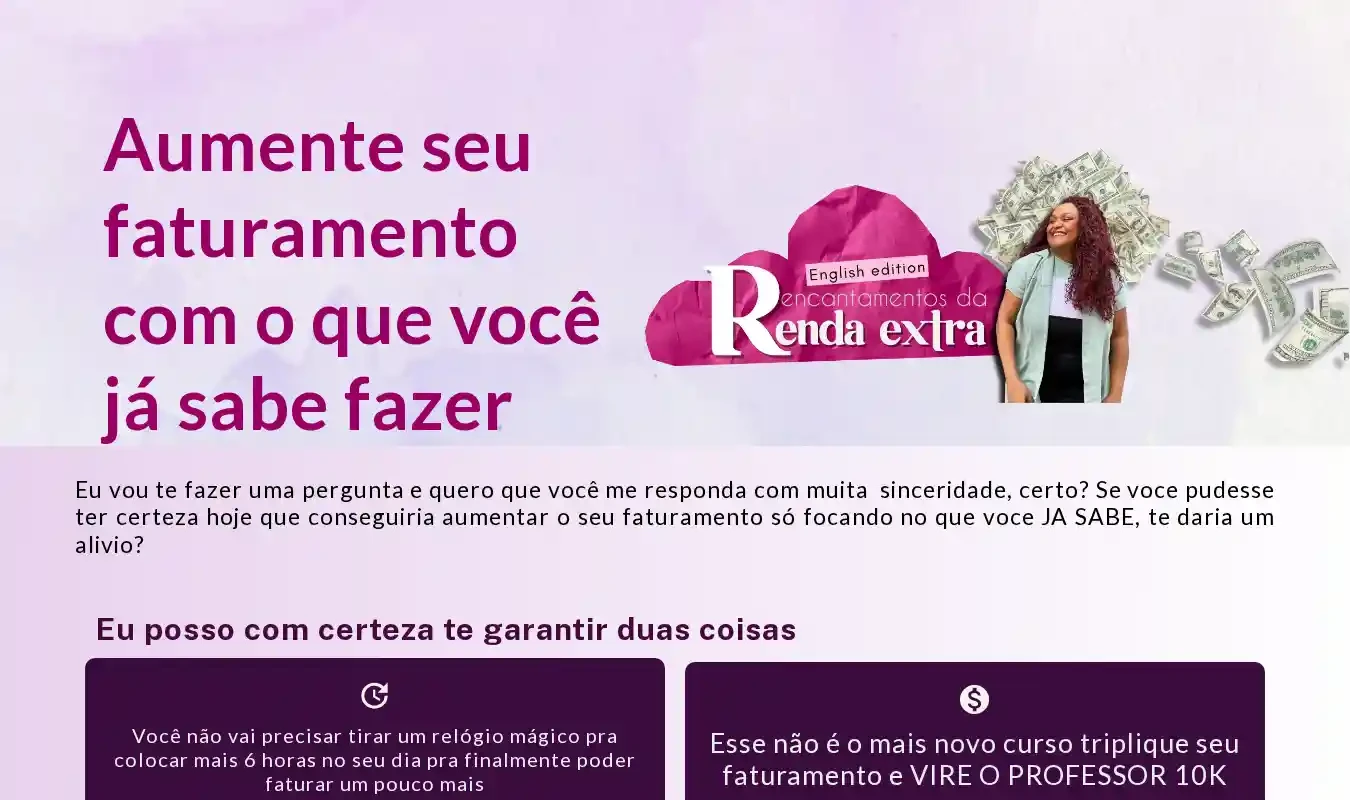 Encantamentos da renda extra