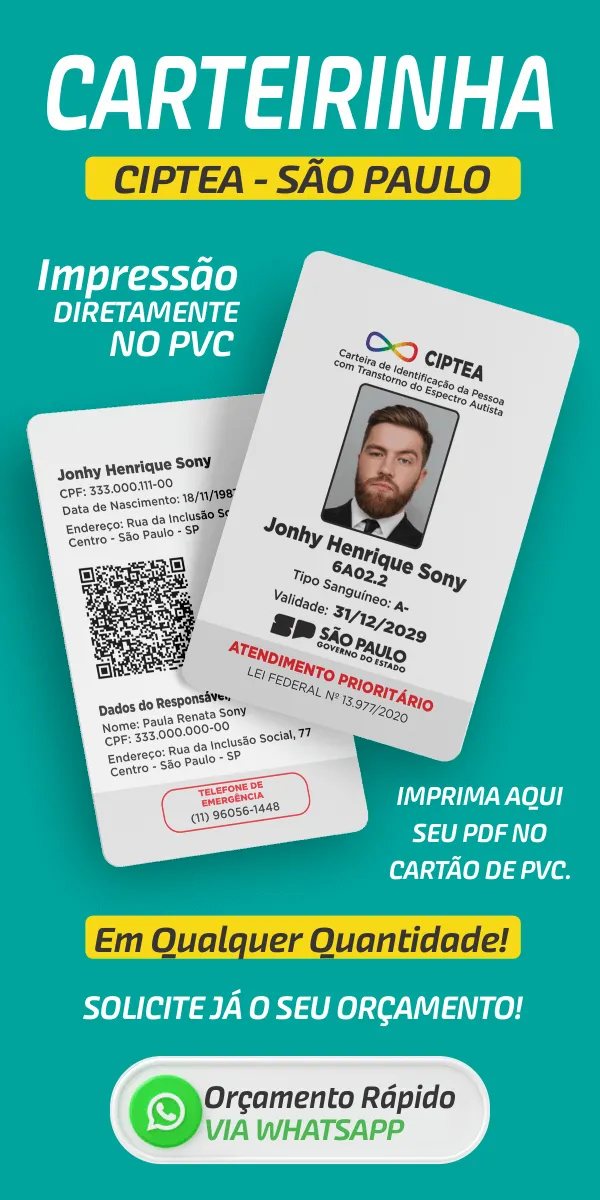 Onde Imprimir Carteirinha CIPTEA no Cartão PVC em Osasco